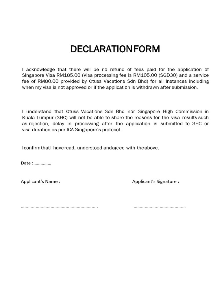 2024-01!02!04!19!12declaration Form - 1st Jan 2024 Updated | PDF