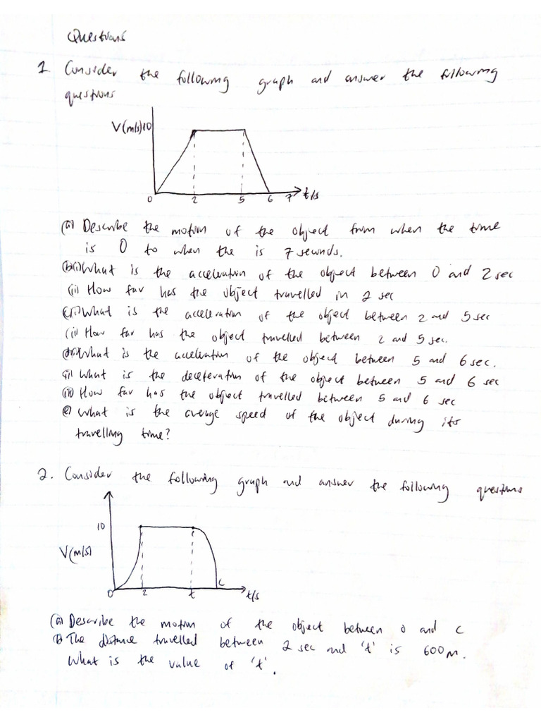Motion Questions | PDF