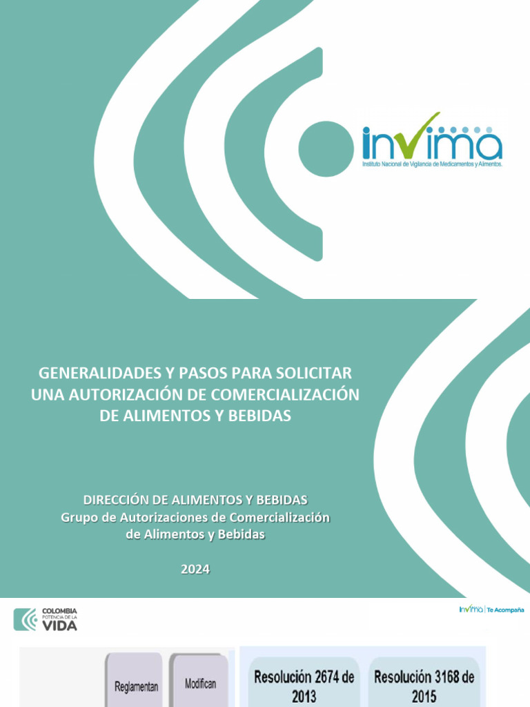 Trámite Registro, Permiso y Notificación Sanitaria INVIMA 2024 | PDF ...