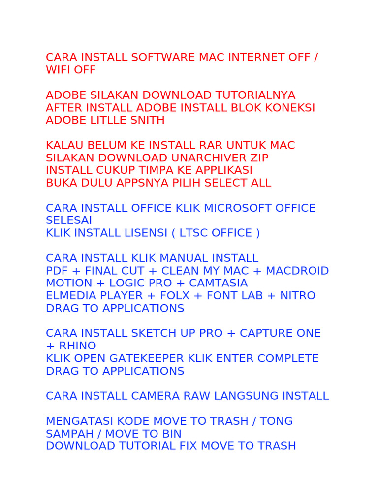 Cara Install Software Mac Os | PDF
