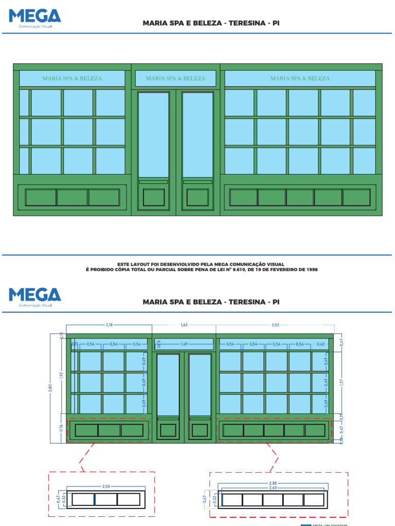 Plano de Corte - Maria Beleza e Spa | PDF
