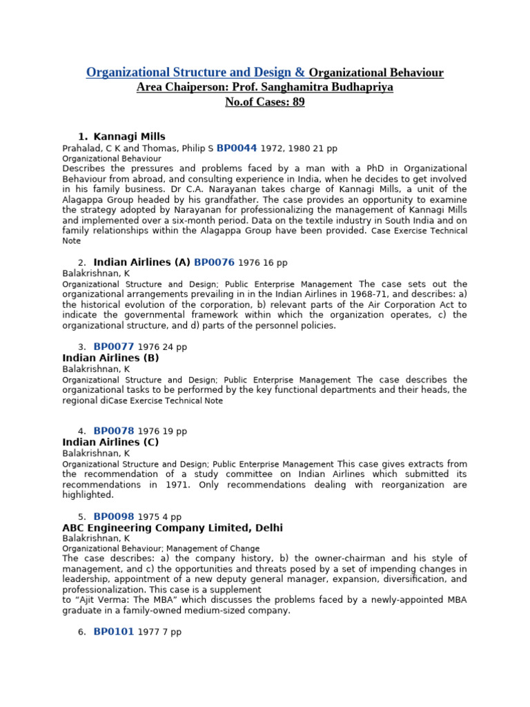 Organizational Structure and Design | PDF | Power (Social And Political ...