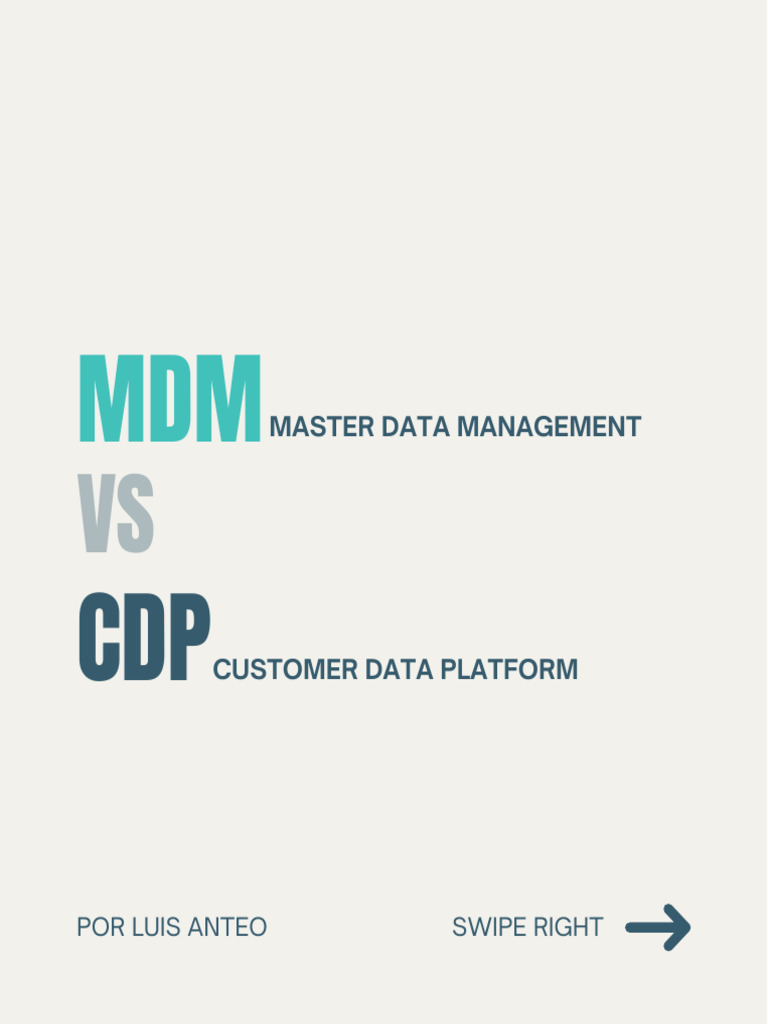 Diferencias Entre Un MDM y Un CDP 1730949814 | PDF | Tecnologías de la información | Informática