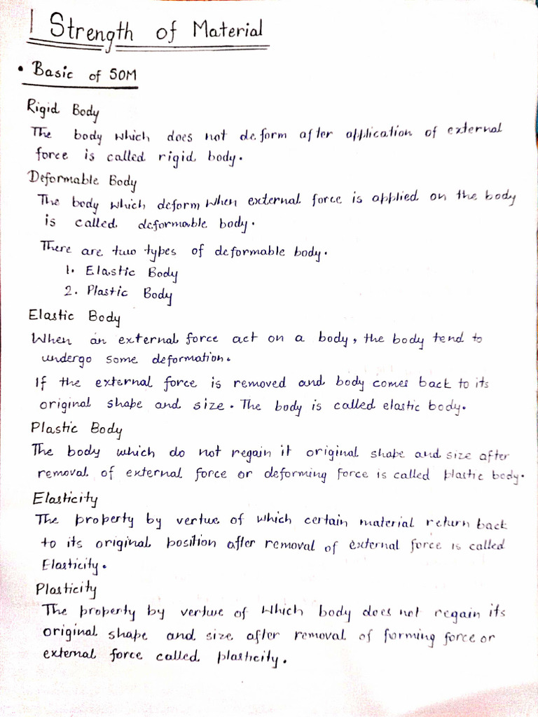 Strength of Material | PDF