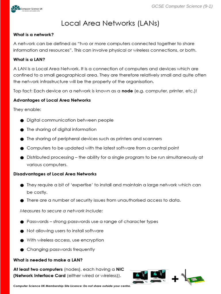 1.4.1 Local Area Networks | PDF | Computer Network | Network Topology