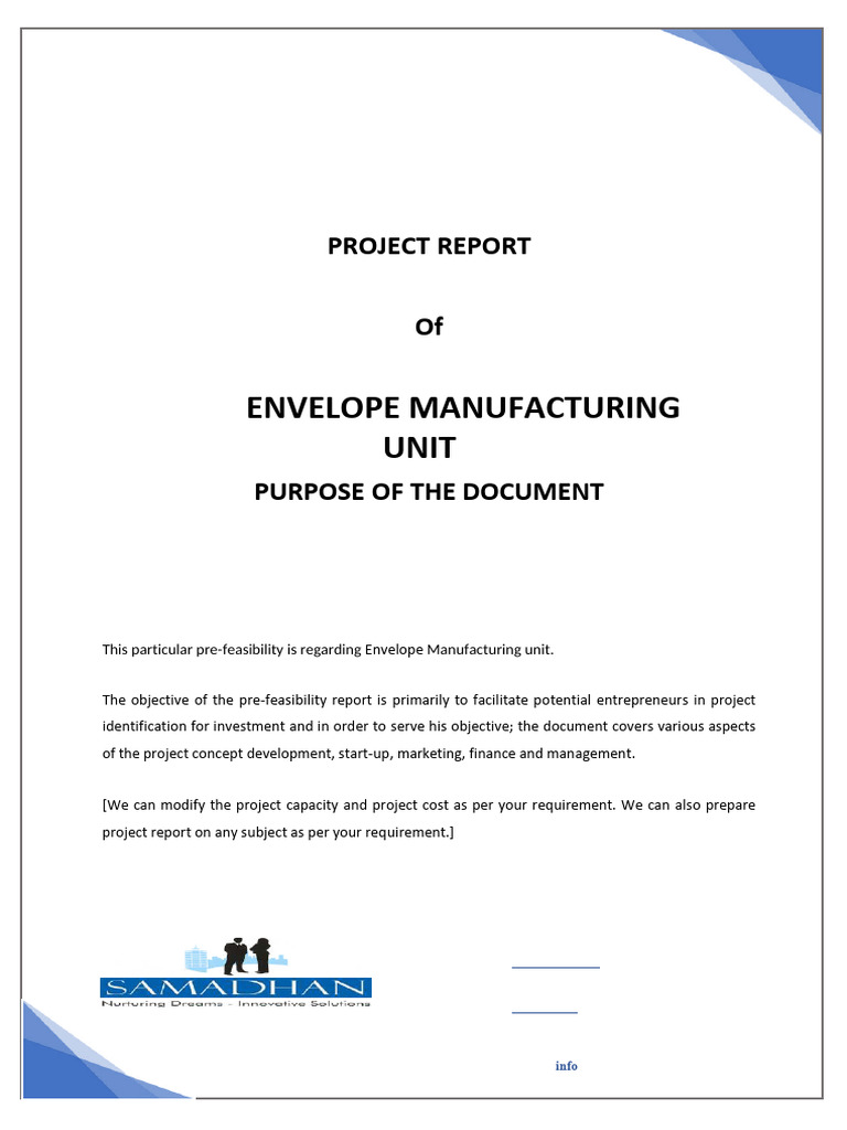 Envelope Manufacturing Unit | PDF | Envelope | Mail
