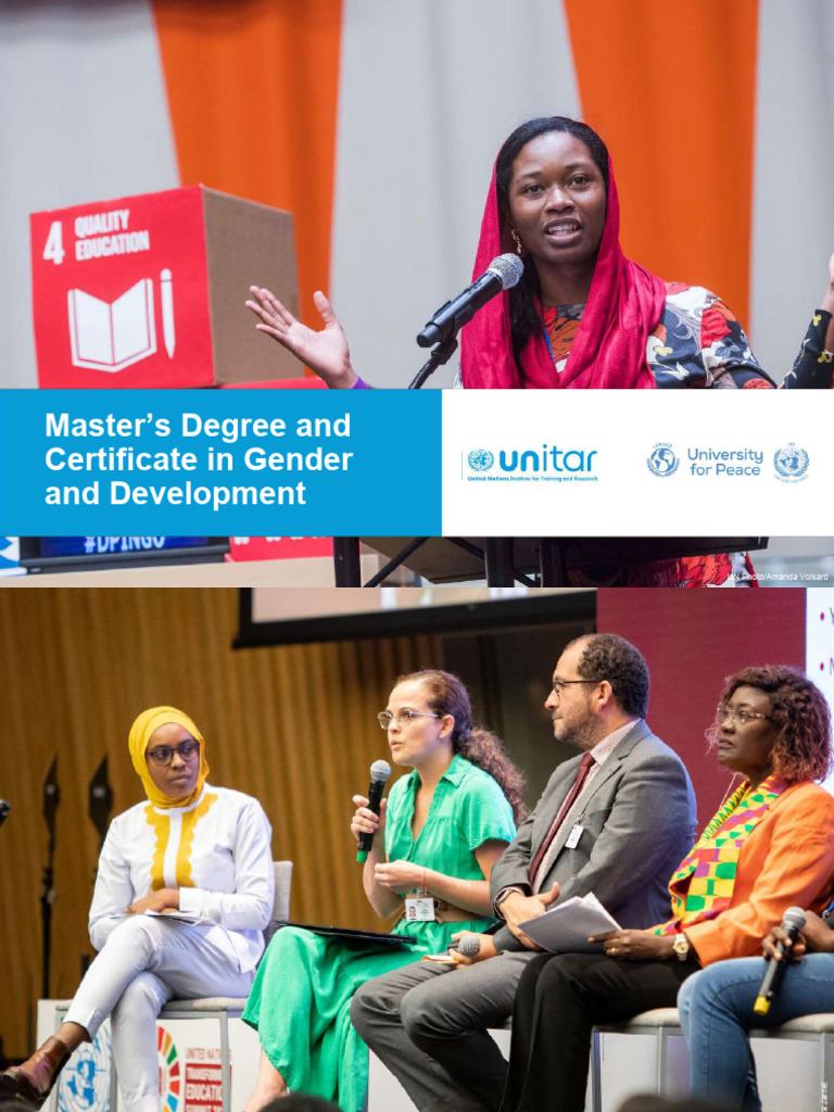 Brochure Gender and Development 2025 UPEACE - UNITAR | PDF