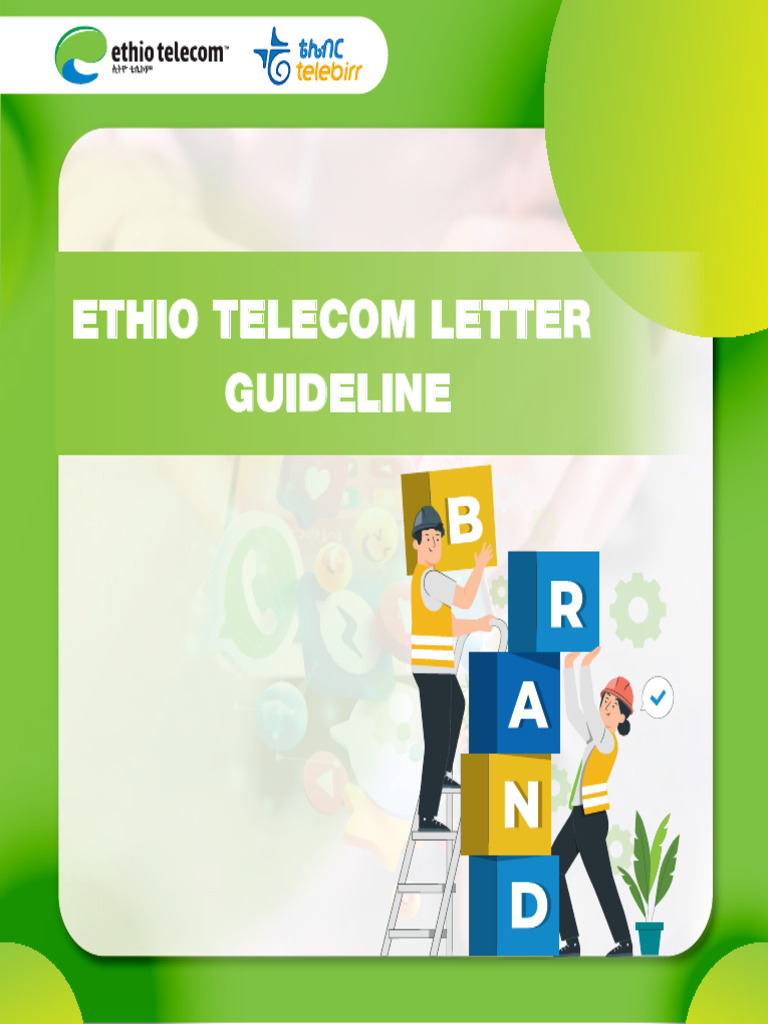 Ethio Telecom Letter Guideline | PDF | Typefaces | Arial