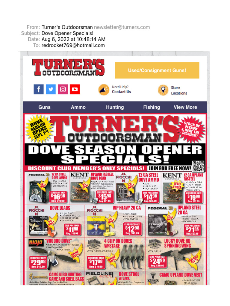 Dove Opener Specials! | PDF