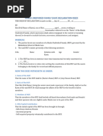 HUF Affidavit Format on Stamp Paper | PDF | Affidavit | Legal Documents