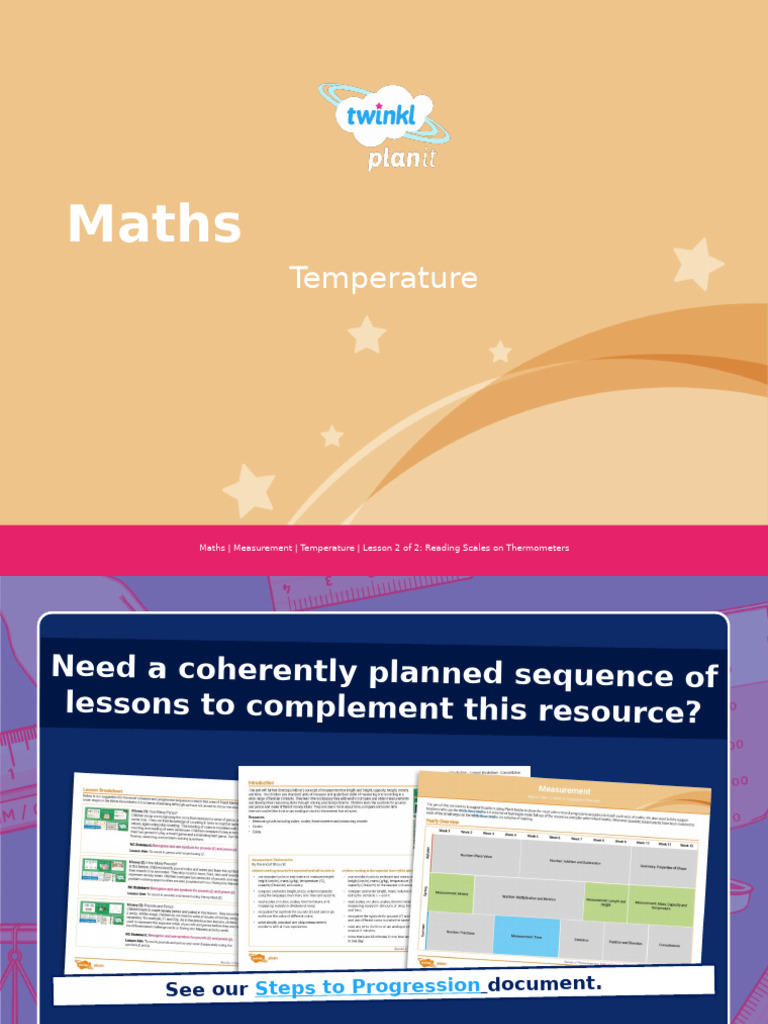 Lesson Presentation Reading Scales On Thermometers | PDF | Thermometer ...