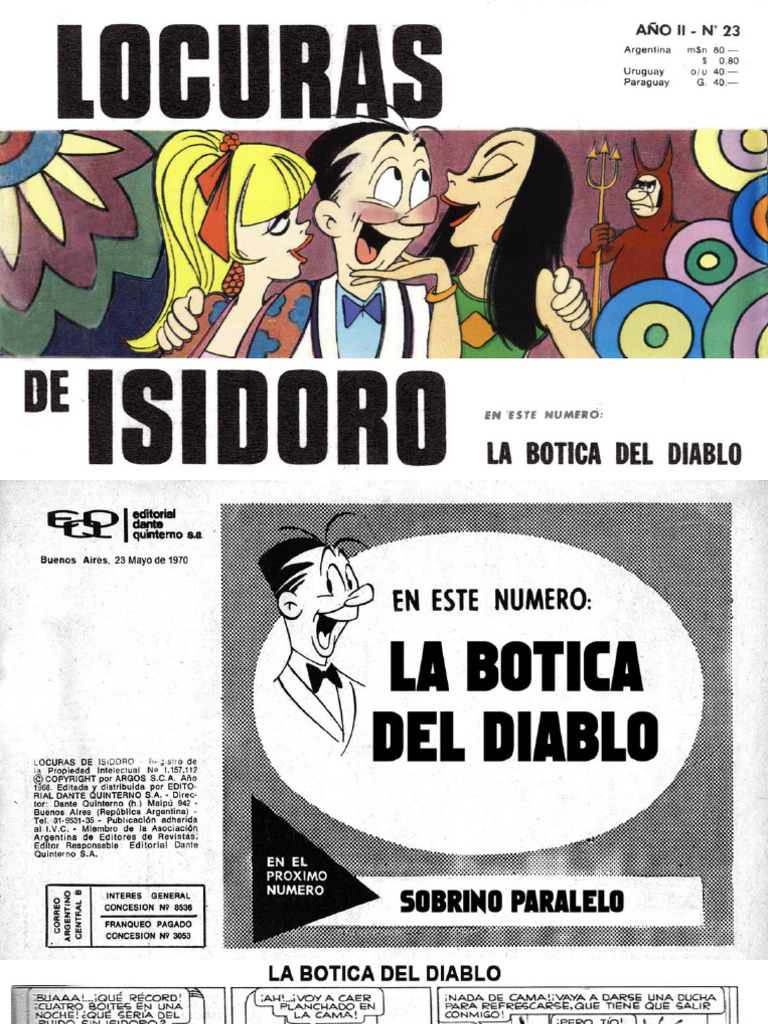 Locuras de Isidoro #23 - Mayo 1970 | PDF