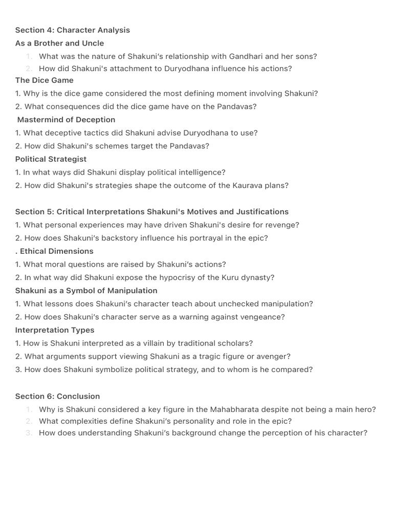 Section 4 Character Analysis | PDF