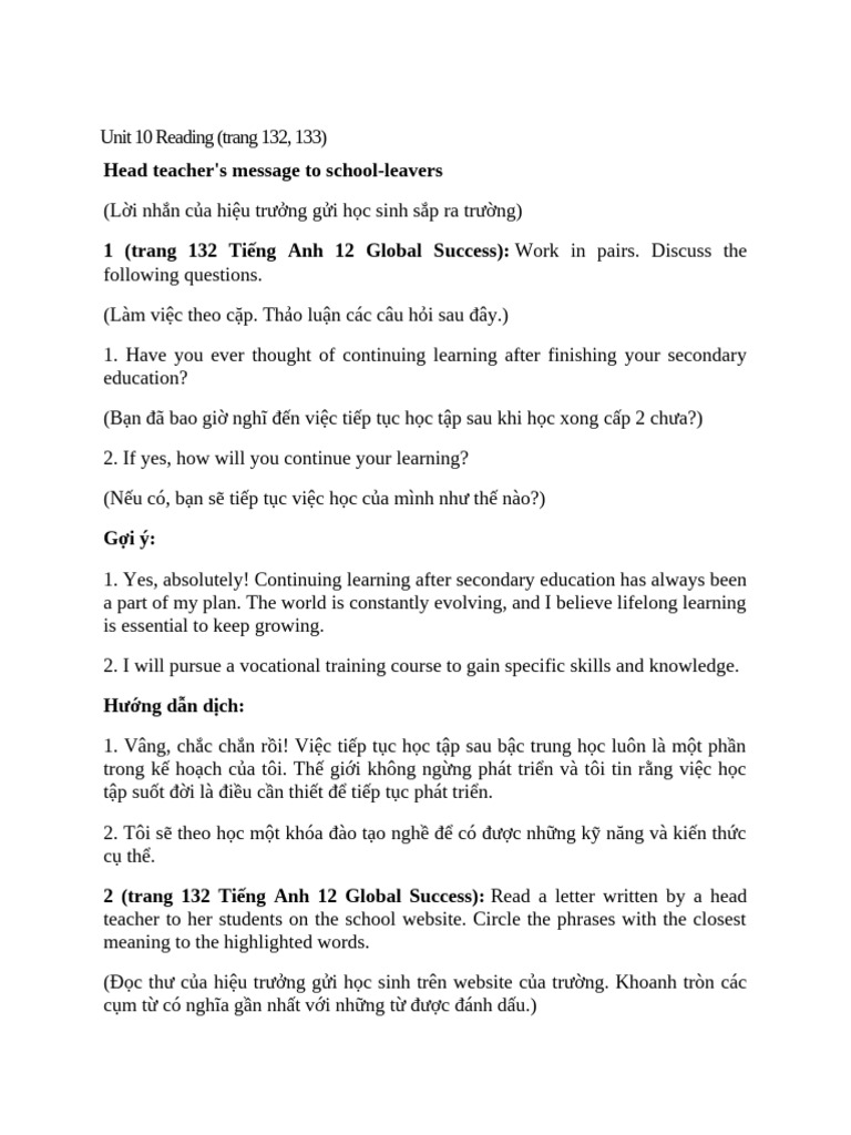 Unit 10 Reading... | PDF