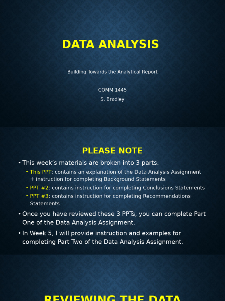 Creating Background Statements - Slides Only | PDF | Data Analysis | Argument
