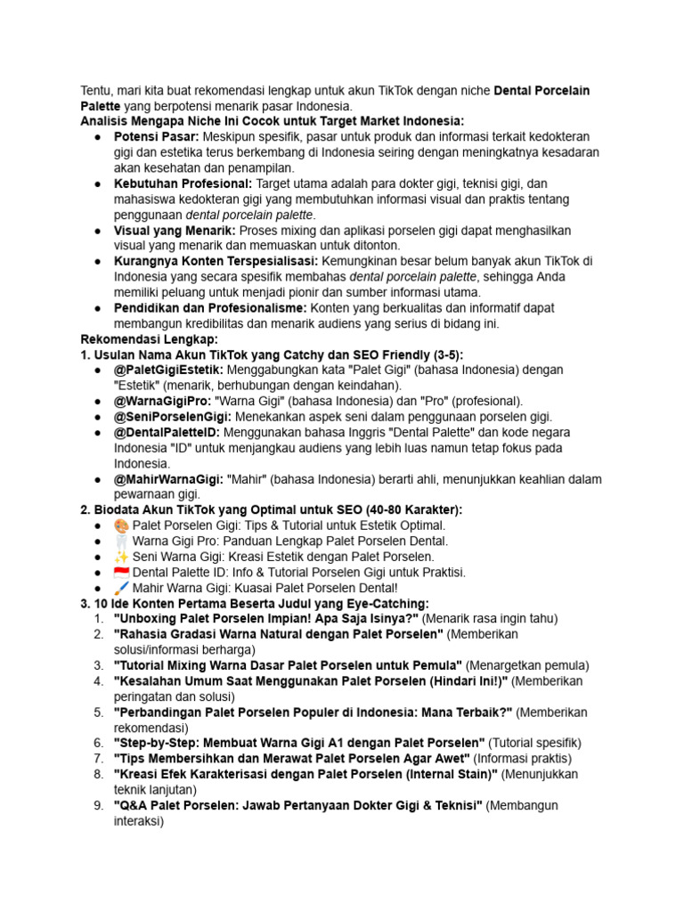 Berdasarkan informasi tersebut, tolong berikan rek... | PDF