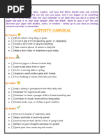 12 Things To Do For Me: Monthly Goals Due Date | PDF