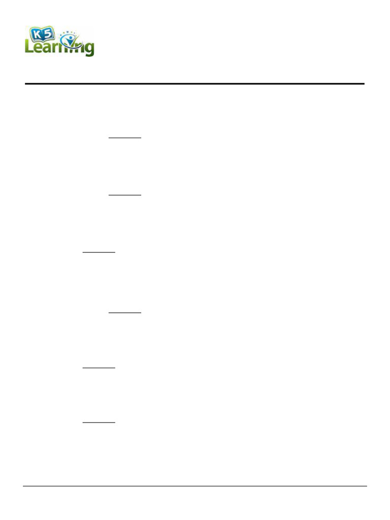 Grade 6 Division Missing Dividend or Divisor B K5Learning | PDF