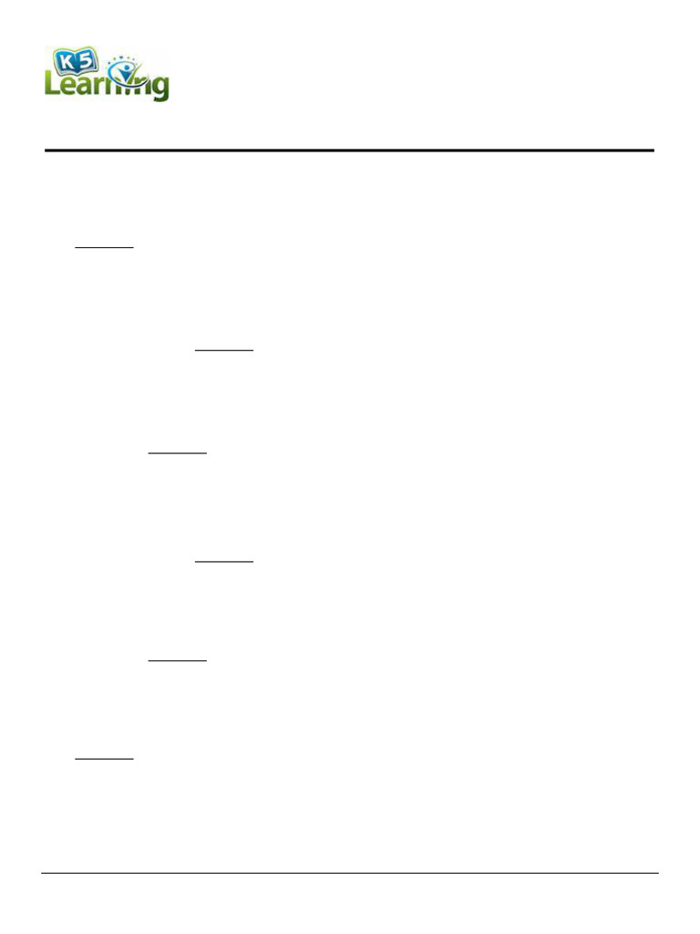 Grade 6 Division Missing Dividend or Divisor e K5Learning | PDF
