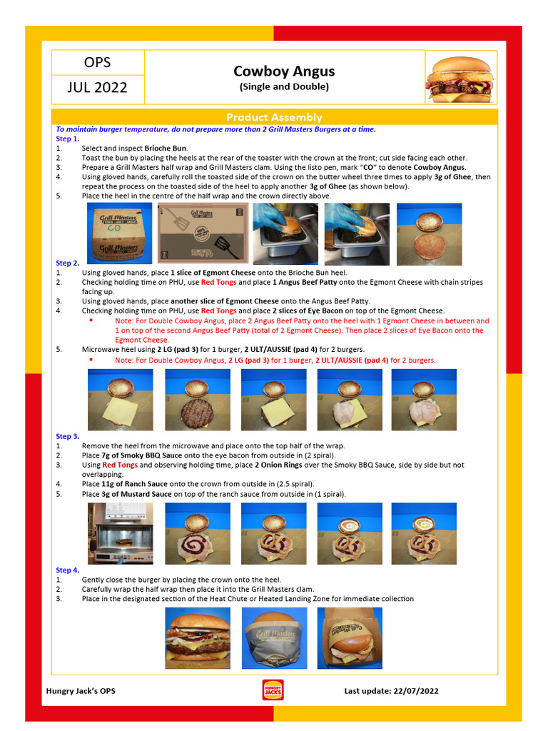 Grill Masters - Cowboy Angus 07.2022 | PDF | Hamburgers | Meat Dishes