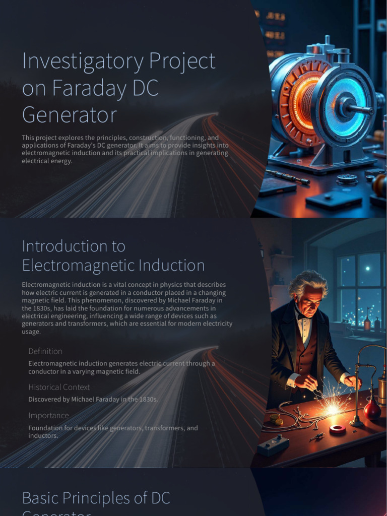 Investigatory Project On Fara | PDF | Electromagnetic Induction ...
