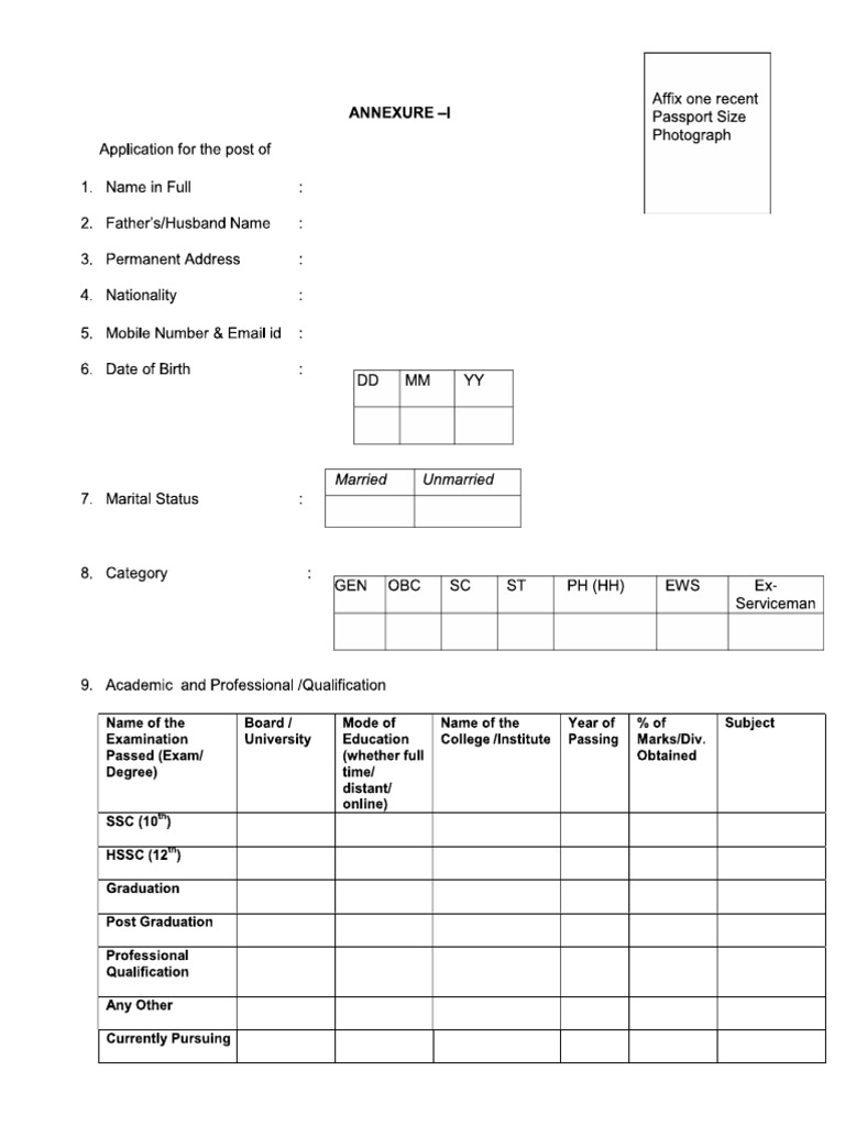 Ernet Project Manager Project Engineer Application Form PDF | PDF