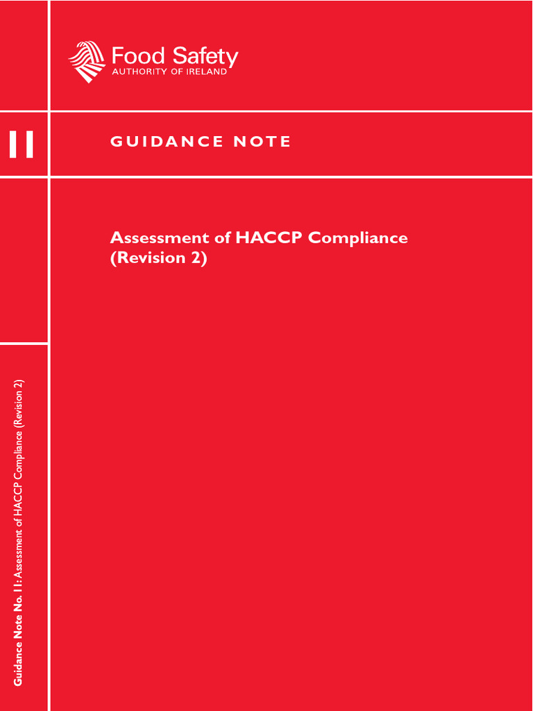 HACCP Compliance Assessment Guidance | PDF | Hazard Analysis And ...