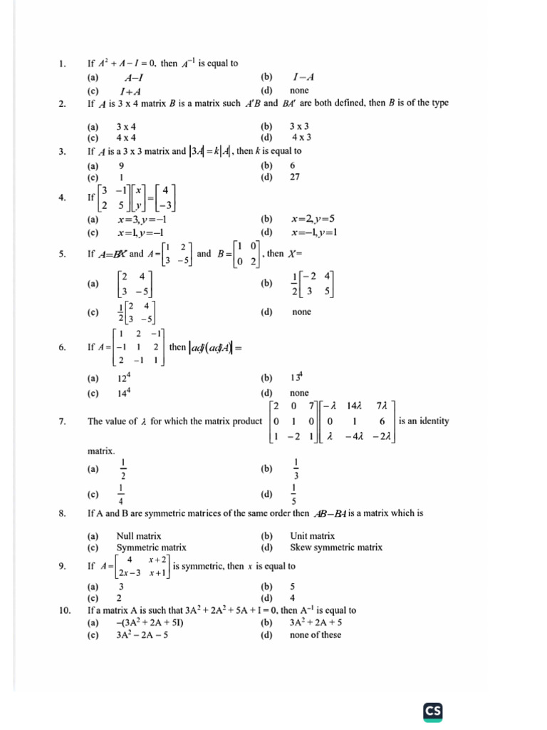 Matrices ICATS | PDF