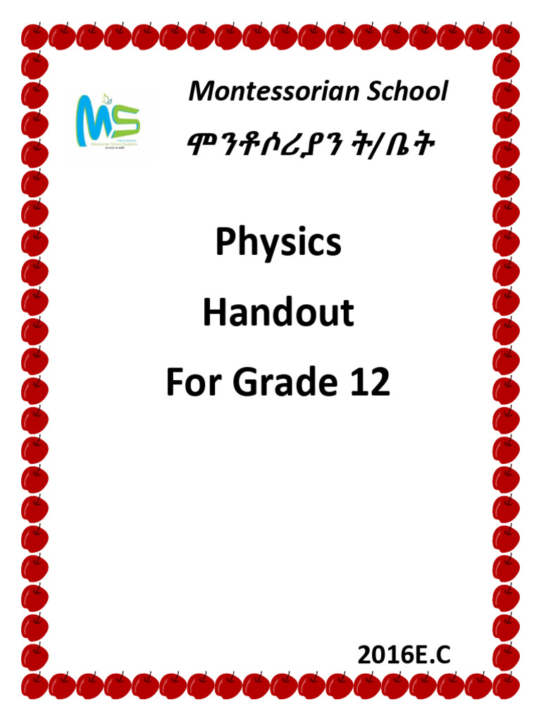 Gradee 12th Physics Short Note | PDF | Force | Physics