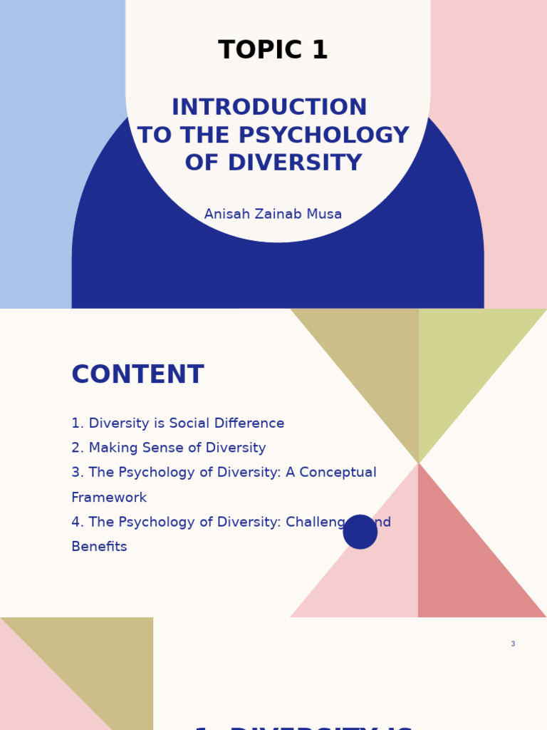 Psychology of Diversity Explained | PDF | Multiculturalism | Experience