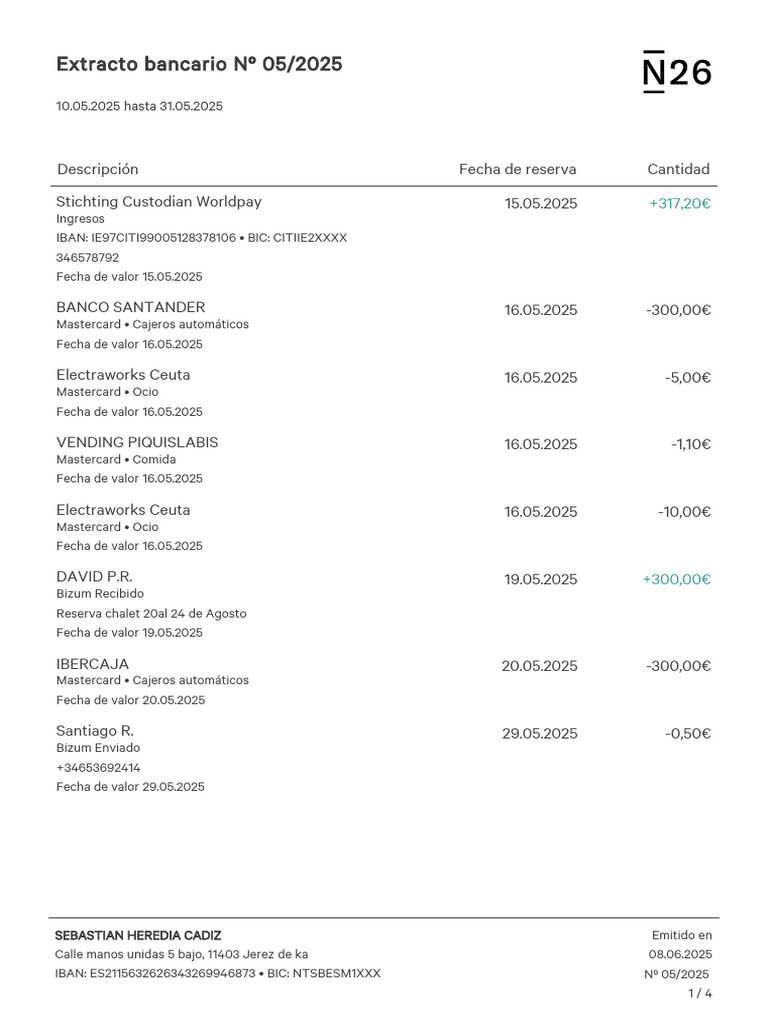 Modified Statement n26 | PDF | Industrias de servicio | Dinero
