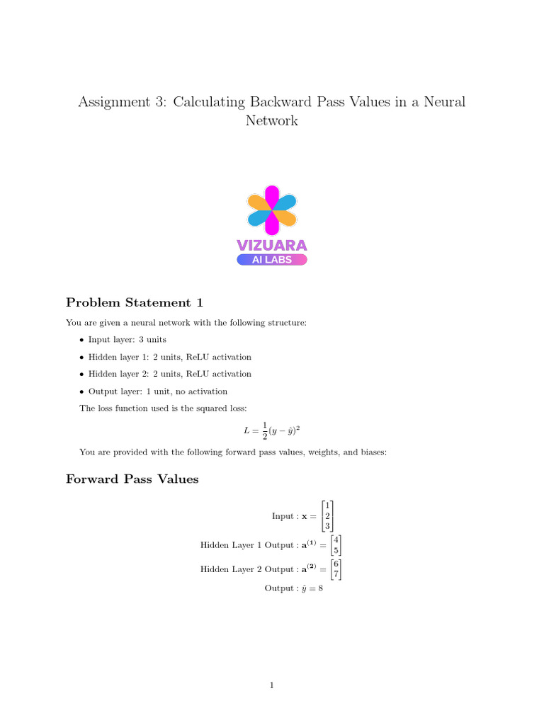 Backward Pass in Neural Networks | PDF | Artificial Intelligence ...