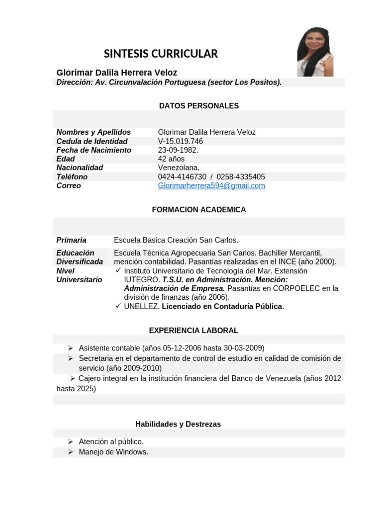 Glorimar Dalila | PDF | Venezuela
