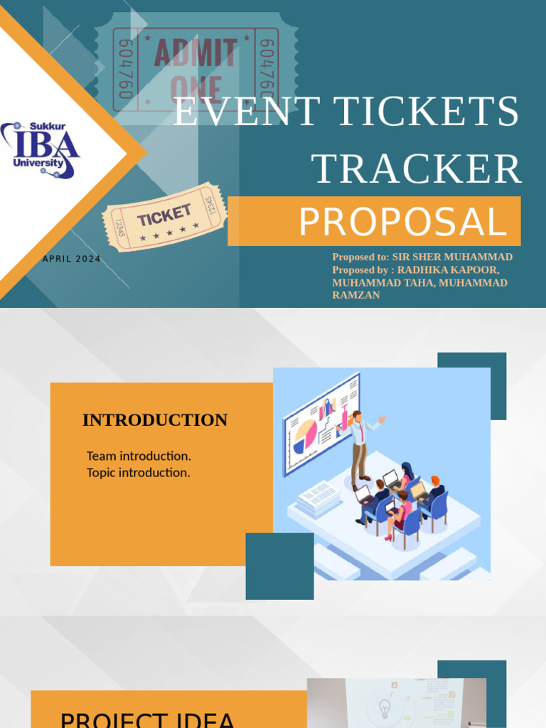 Event Ticket Tracker Proposal | PDF