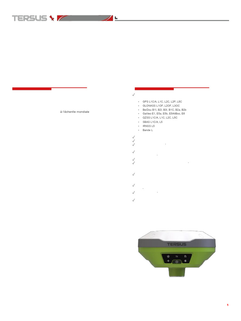 Récepteur GNSS LUKA-TAP: Précision et Fiabilité | PDF ...