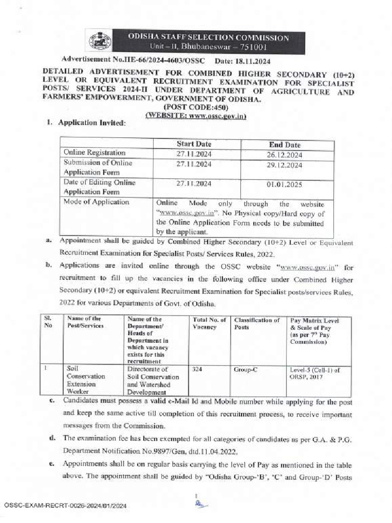 NuaOdisha 46757 CGL | PDF