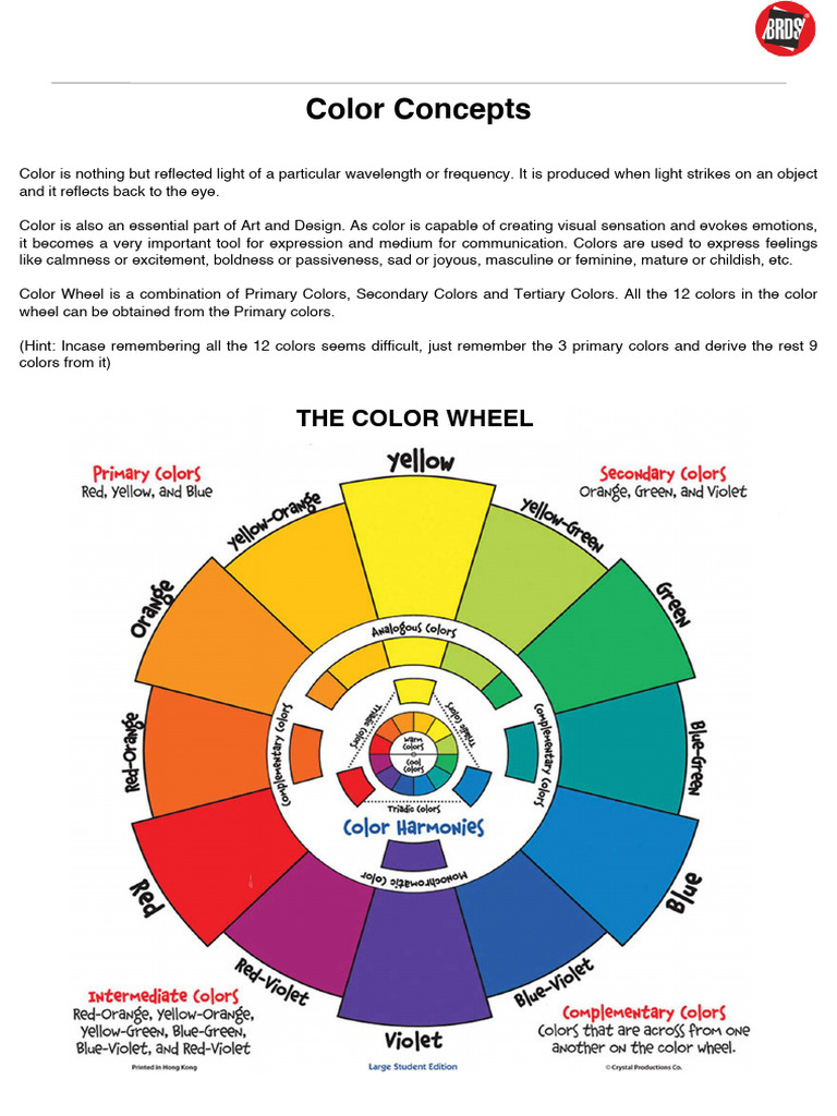 Color Concepts | PDF | Color | Yellow