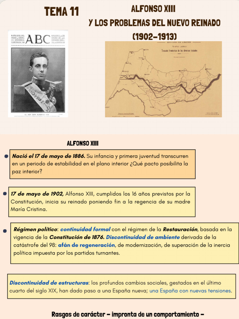 Tema 11 - Alfonso XIII y Los Problemas Del Nuevo Reinado - PDF - PDF - Compressed | PDF ...