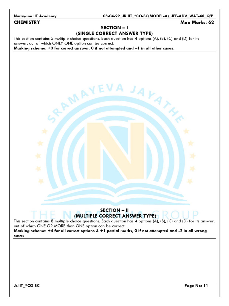 Wat-46 - 03-04-22 - Jriit - Star Co-Sc (Model-A) - Jee Adv - 240613 ...