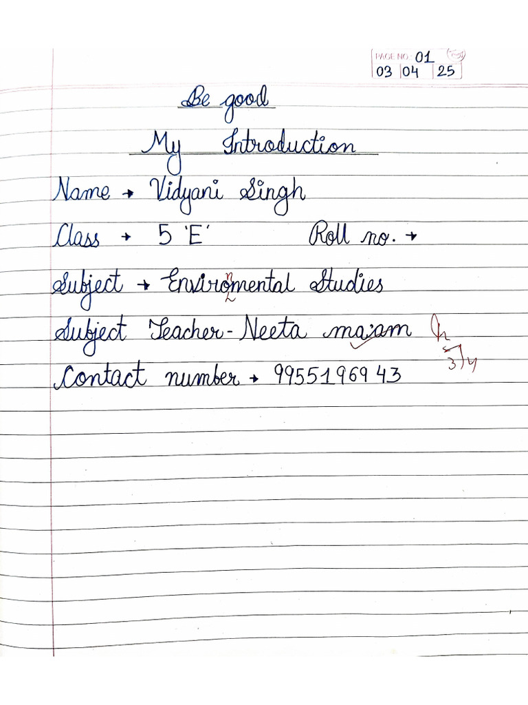 EVS 5 Notebook | PDF