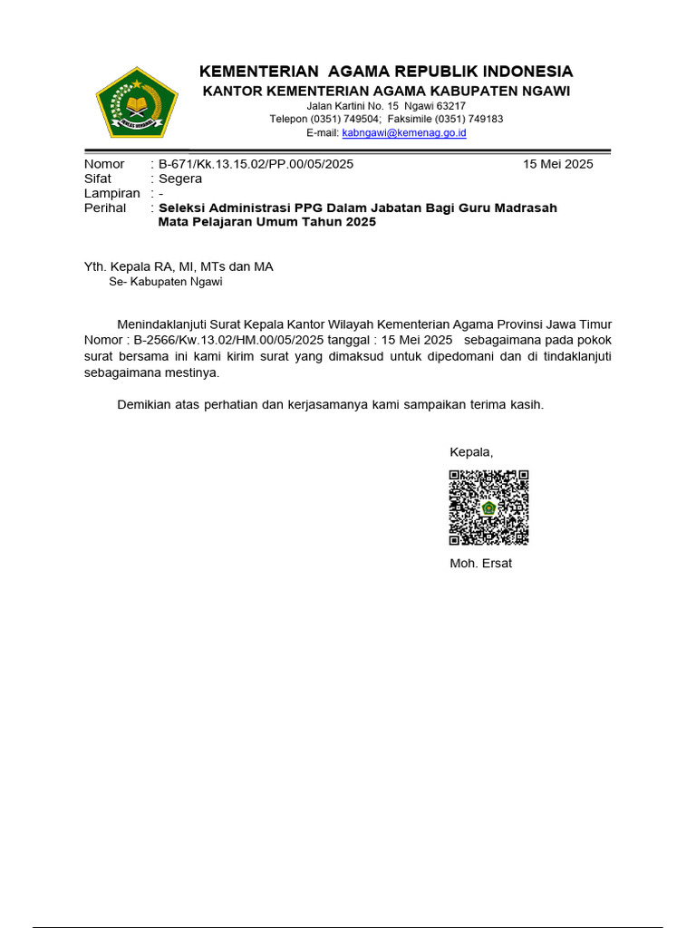 Seleksi PPG Batch 2 Tahun 2025 | PDF