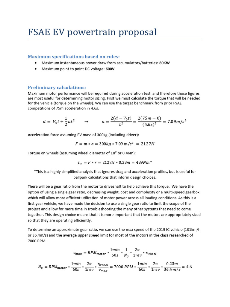 EMRAX 188 Powertrain for FSAE EV | PDF | Engines | Electric Motor