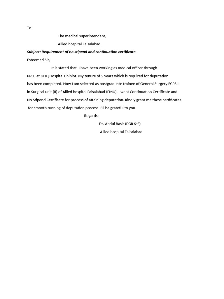 Aplication Deputation 0006. | PDF