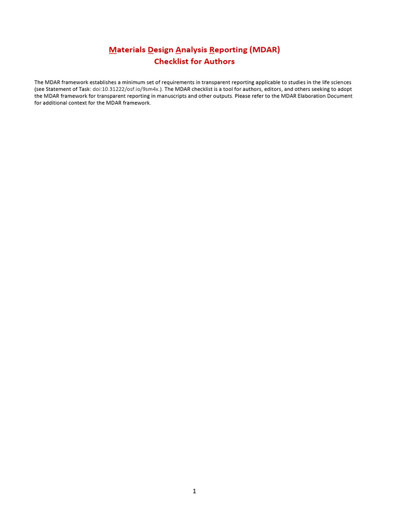 Science.abl6395 Mdar Reproducibility Checklist | PDF | Strain (Biology ...