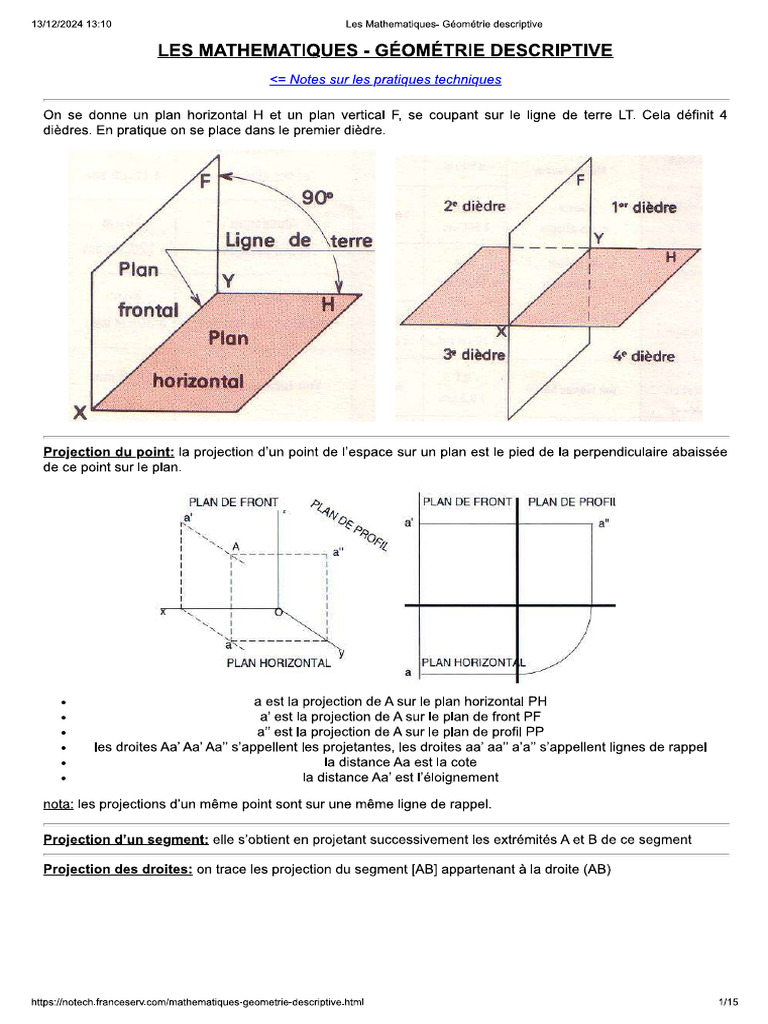 Geométrie Descriptive | PDF