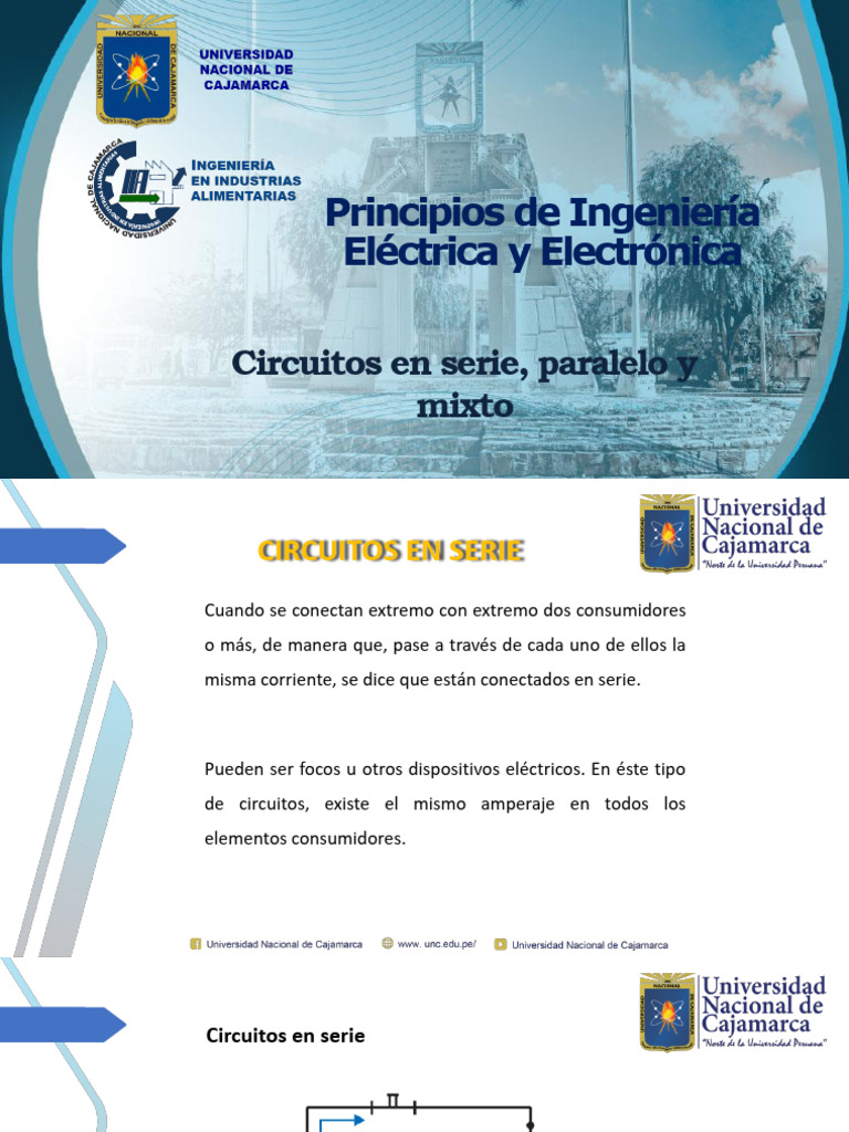 Circuitos en Serie, Paralelo y Mixto | PDF | voltaje | Resistencia ...