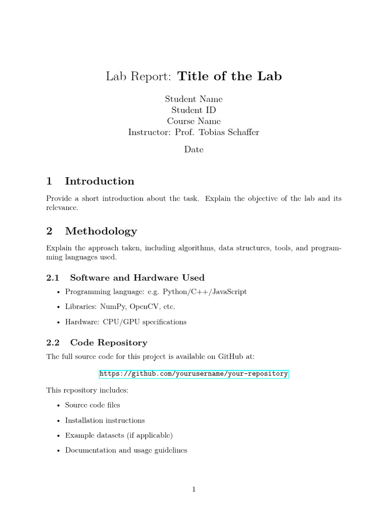 EM Lab00 Lab Report Template | PDF | Computer Program | Programming