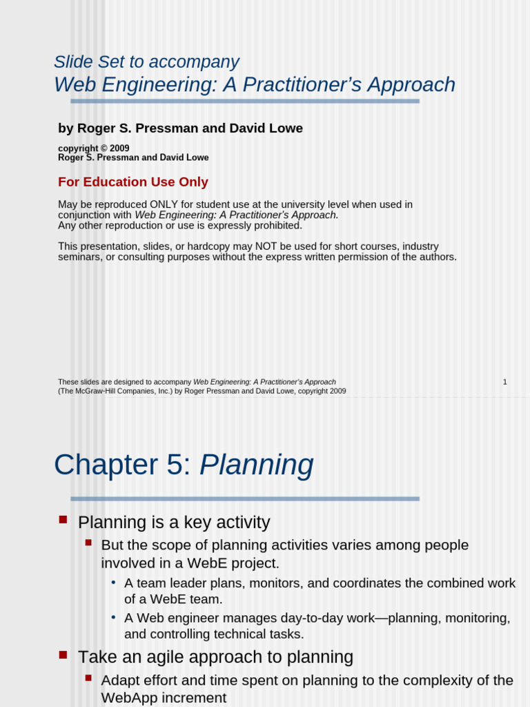 Web Engineering ch5 | PDF | Risk | Risk Management