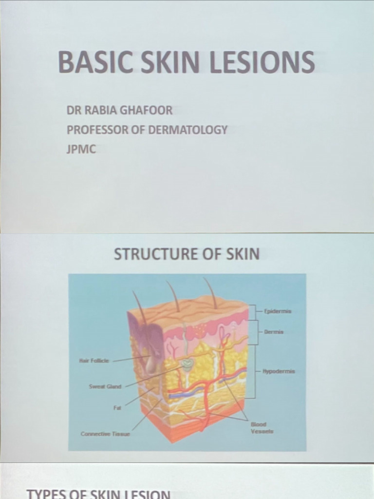 Basic Terminologies of Skin | PDF