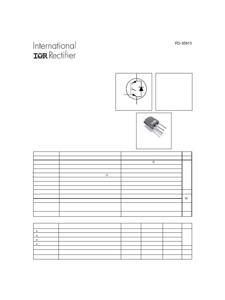 Infineon IRGPS60B120KD DataSheet v01 00 En-1732847 | PDF | Power Electronics | Electrical Equipment